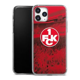 DeinDesign iPhone 11 Pro Handy Slim Case Silikon Handyh&uuml;lle transparent H&uuml;lle extra d&uuml;nn 1. Fc Kaiserslautern 1. Fck Official Licensed Product Silikon Slim Case