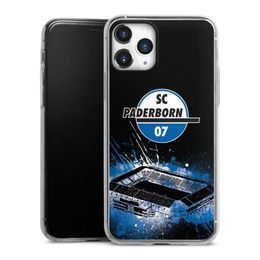 DeinDesign iPhone 11 Pro Handy Slim Case Silikon Handyh&uuml;lle transparent H&uuml;lle extra d&uuml;nn Stadium Sc Paderborn 07 Official Licensed Product Silikon Slim Case