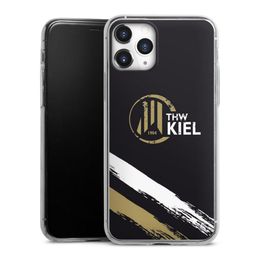 DeinDesign iPhone 11 Pro Handy Slim Case Silikon Handyh&uuml;lle transparent H&uuml;lle extra d&uuml;nn Logo Handball Thw Kiel Silikon Slim Case
