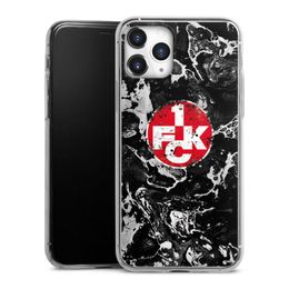 DeinDesign iPhone 11 Pro Handy Slim Case Silikon Handyh&uuml;lle transparent H&uuml;lle extra d&uuml;nn Coat Of Arms Muster 1. Fc Kaiserslautern Silikon Slim Case