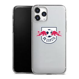 DeinDesign iPhone 11 Pro Handy Slim Case Silikon Handyh&uuml;lle transparent H&uuml;lle extra d&uuml;nn Official Licensed Product Rb Leipzig Transparent Silikon Slim Case