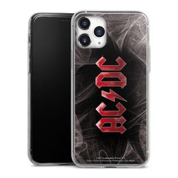 DeinDesign iPhone 11 Pro Handy Slim Case Silikon Handyh&uuml;lle transparent H&uuml;lle extra d&uuml;nn Logo Acdc Merchandise Silikon Slim Case