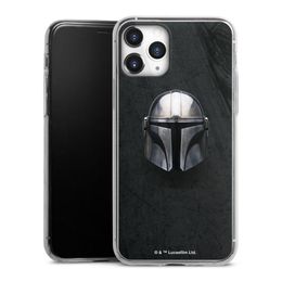DeinDesign iPhone 11 Pro Handy Slim Case Silikon Handyh&uuml;lle transparent H&uuml;lle extra d&uuml;nn Star Wars The Mandalorian Official Licensed Product Silikon Slim Case