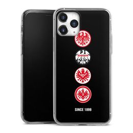 DeinDesign iPhone 11 Pro Handy Slim Case Silikon Handyh&uuml;lle transparent H&uuml;lle extra d&uuml;nn Eintracht Frankfurt Soccer Sge Silikon Slim Case