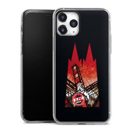 DeinDesign iPhone 11 Pro Handy Slim Case Silikon Handyh&uuml;lle transparent H&uuml;lle extra d&uuml;nn Official Licensed Product 1. Fc K&ouml;ln Cologne Cathedral Silikon Slim Case