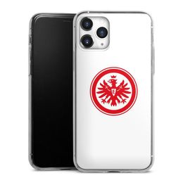 DeinDesign iPhone 11 Pro Handy Slim Case Silikon Handyh&uuml;lle transparent H&uuml;lle extra d&uuml;nn Eintracht Frankfurt Sge Official Licensed Product Silikon Slim Case