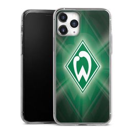 DeinDesign iPhone 11 Pro Handy Slim Case Silikon Handyh&uuml;lle transparent H&uuml;lle extra d&uuml;nn Sv Werder Bremen Official Licensed Product Coat Of Arms Silikon Slim 