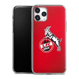 DeinDesign iPhone 11 Pro Handy Slim Case Silikon Handyh&uuml;lle transparent H&uuml;lle extra d&uuml;nn Effzeh Official Licensed Product 1. Fc K&ouml;ln Silikon Slim Case