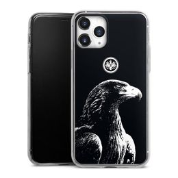 DeinDesign iPhone 11 Pro Handy Slim Case Silikon Handyh&uuml;lle transparent H&uuml;lle extra d&uuml;nn Attila Official Licensed Product Eintracht Frankfurt Silikon Slim Case