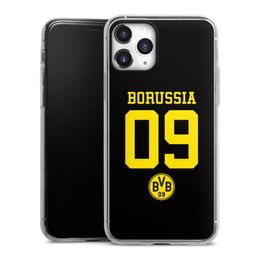 DeinDesign iPhone 11 Pro Handy Slim Case Silikon Handyh&uuml;lle transparent H&uuml;lle extra d&uuml;nn Bvb Jersey Borussia Dortmund Silikon Slim Case