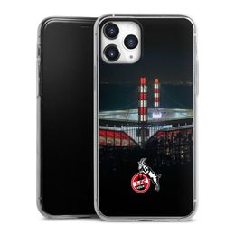 DeinDesign iPhone 11 Pro Handy Slim Case Silikon Handyh&uuml;lle transparent H&uuml;lle extra d&uuml;nn 1. Fc K&ouml;ln Official Licensed Product Stadium Silikon Slim Case