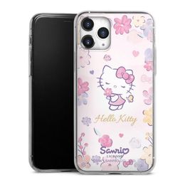 DeinDesign iPhone 11 Pro Handy Slim Case Silikon Handyh&uuml;lle transparent H&uuml;lle extra d&uuml;nn Hello Kitty Merchandise Water Colour Silikon Slim Case