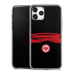 DeinDesign iPhone 11 Pro Handy Slim Case Silikon Handyh&uuml;lle transparent H&uuml;lle extra d&uuml;nn Eintracht Frankfurt Official Licensed Product Stadium Silikon Slim Case