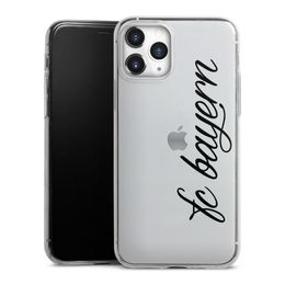 DeinDesign iPhone 11 Pro Handy Slim Case Silikon Handyh&uuml;lle transparent H&uuml;lle extra d&uuml;nn Fcb Official Licensed Product Fc Bayern M&uuml;nchen Silikon Slim Case