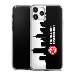 DeinDesign iPhone 11 Pro Handy Slim Case Silikon Handyh&uuml;lle transparent H&uuml;lle extra d&uuml;nn Eintracht Frankfurt Official Licensed Product Sge Silikon Slim Case