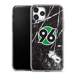 DeinDesign iPhone 11 Pro Handy Slim Case Silikon Handyh&uuml;lle transparent H&uuml;lle extra d&uuml;nn Coat Of Arms Hannover 96 H96 Silikon Slim Case