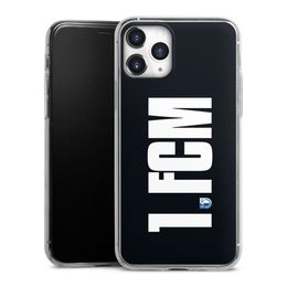 DeinDesign iPhone 11 Pro Handy Slim Case Silikon Handyh&uuml;lle transparent H&uuml;lle extra d&uuml;nn Official Licensed Product 1. Fc Magdeburg 1. Fcm Silikon Slim Case