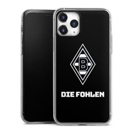 DeinDesign iPhone 11 Pro Handy Slim Case Silikon Handyh&uuml;lle transparent H&uuml;lle extra d&uuml;nn Gladbach Die Fohlen Borussia M&ouml;nchengladbach Silikon Slim Case
