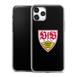 DeinDesign iPhone 11 Pro Handy Slim Case Silikon Handyh&uuml;lle transparent H&uuml;lle extra d&uuml;nn Coat Of Arms Vfb Stuttgart Official Licensed Product Silikon Slim Case