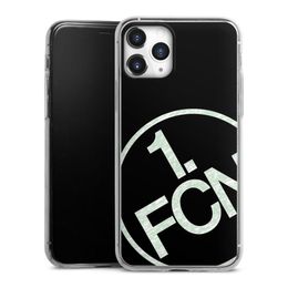 DeinDesign iPhone 11 Pro Handy Slim Case Silikon Handyh&uuml;lle transparent H&uuml;lle extra d&uuml;nn 1. Fcn 1. Fc N&uuml;rnberg Logo Silikon Slim Case