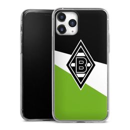 DeinDesign iPhone 11 Pro Handy Slim Case Silikon Handyh&uuml;lle transparent H&uuml;lle extra d&uuml;nn Borussia M&ouml;nchengladbach Official Licensed Product Gladbach Silikon Slim