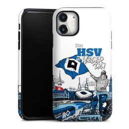 DeinDesign iPhone 11 Handy Panzer Handyh&uuml;lle robuste Outdoor H&uuml;lle Schutzh&uuml;lle matt Hamburger Sv Official Licensed Product Ascent Tough Case
