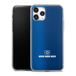 DeinDesign iPhone 11 Pro Handy Slim Case Silikon Handyh&uuml;lle transparent H&uuml;lle extra d&uuml;nn Official Licensed Product Hsv Logo Silikon Slim Case