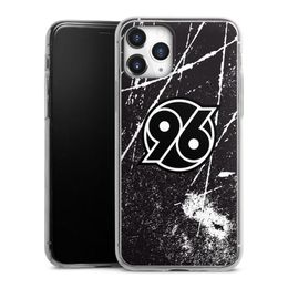 DeinDesign iPhone 11 Pro Handy Slim Case Silikon Handyh&uuml;lle transparent H&uuml;lle extra d&uuml;nn Hannover 96 H96 Official Licensed Product Silikon Slim Case
