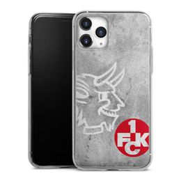 DeinDesign iPhone 11 Pro Handy Slim Case Silikon Handyh&uuml;lle transparent H&uuml;lle extra d&uuml;nn Devil 1. Fc Kaiserslautern 1. Fck Silikon Slim Case