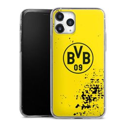DeinDesign iPhone 11 Pro Handy Slim Case Silikon Handyh&uuml;lle transparent H&uuml;lle extra d&uuml;nn Borusse Borussia Dortmund Official Licensed Product Silikon Slim Case