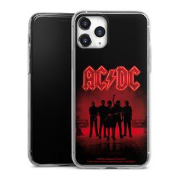 DeinDesign iPhone 11 Pro Handy Slim Case Silikon Handyh&uuml;lle transparent H&uuml;lle extra d&uuml;nn Band Acdc Official Licensed Product Silikon Slim Case