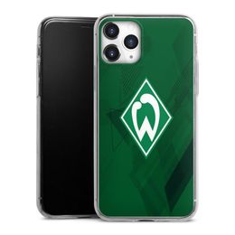 DeinDesign iPhone 11 Pro Handy Slim Case Silikon Handyh&uuml;lle transparent H&uuml;lle extra d&uuml;nn Sv Werder Bremen Coat Of Arms Official Licensed Product Silikon Slim 