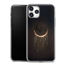 DeinDesign iPhone 11 Pro Handy Slim Case Silikon Handyh&uuml;lle transparent H&uuml;lle extra d&uuml;nn Full Moon Moon Light Silikon Slim Case