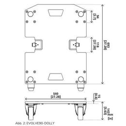 Electro-Voice EVOLVE 90-DOLLY - Transportroller f&uuml;r EVOLVE 90