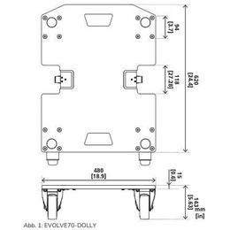 Electro-Voice EVOLVE 70-DOLLY - Transportroller f&uuml;r EVOLVE 70