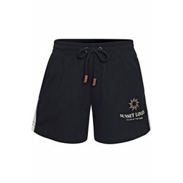 H.I.S. H.I.S Damen Sweatshorts, schwarz, Gr&ouml;&szlig;e 40/42