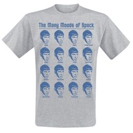 Star Trek Many Moods Of Spock T-Shirt grau in XXL UKAT-02-2X.CBS538