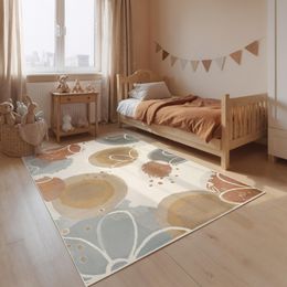 Kinderteppich Hanse Home "Marigold", creme multifarben, B:120cm H:10mm L:170cm, Polypropylen, Teppiche, Kinderteppich, Pflegeleicht, Weich, Kinderzimmer, Spielteppich, Spielunterlage