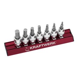 Kraftwerk Innensechskant-Bit-Steckschl&uuml;ssel-Satz Zoll MAGALU 3/8", 7-tlg (206599)