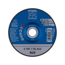 Pferd TOOLS Schruppscheibe E 150x7,2x22,23 mm Leistungslinie SG ALU f&uuml;r Alu (62215717)