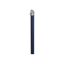 Schake Stilpoller Typ 40180ZB, herausnehmbar + Profilzylinder, &Oslash; 82,5mm + Pferdekopf, beschichtet)