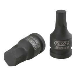 KS Tools 1/2" Kraft-Bit-Stecknuss Innensechskant, kurz, 3/8" (911.0990)