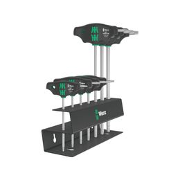 Wera 467/7 TX HF Set 2 Schraubendrehersatz Quergriff TX Schraubendreher mit Haltefunktion, 7-teilig (05023456001)