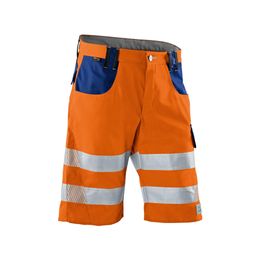 K&Uuml;BLER WORKWEAR K&uuml;bler PSA Reflectiq Shorts 2307 warnorange/kbl.blau 50 ; K&uuml;bler Workwear (23078340-3746-50)