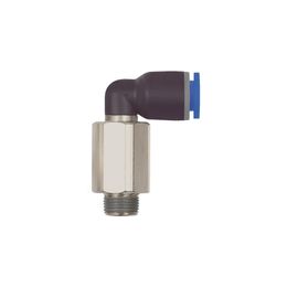 Riegler L-Steckverschraubung &raquo;Blaue Serie&laquo; lang, drehbar, R 1/8 a., &Atilde;&tilde; 6mm (128.018-6)