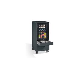 C+P K&uuml;hlschrank-Caddy Asisto f&uuml;r Besteck und Geschirr, H1150xB500xT600mm Schwarzgrau ; C + P M&ouml;belsysteme (54780-000|S10031)