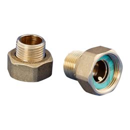 WILO Verschraubung R 1/2"/d= 15ixG 1", 1 Satz, Messing (4092743)