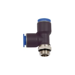 Riegler T-Steckverschr. &raquo;Blaue Serie&laquo;, L-Form, drehbar, G 3/8 a., &Atilde;&tilde;14mm (129.038-14)