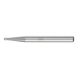 Pferd TOOLS Hartmetall Fr&auml;sstift Kugel KUD &Oslash; 1,5x1 mm Schaft-&Oslash; 3 mm Z3P universal mittel kreuzverzahnt (21211013)