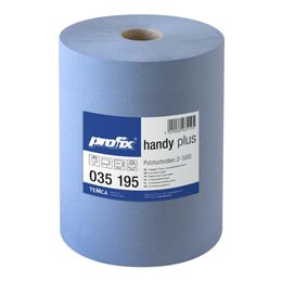 Putztuch profix handy plus L.380xB360mm blau,2lagig 500 T&uuml;./Rl. (035195)